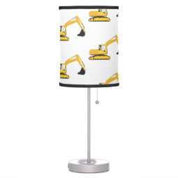 Excavator Construction Truck Table Lamp | Zazzle