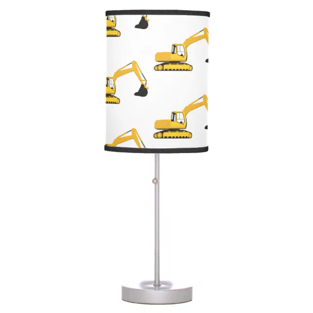 Excavator Construction Truck Table Lamp | Zazzle