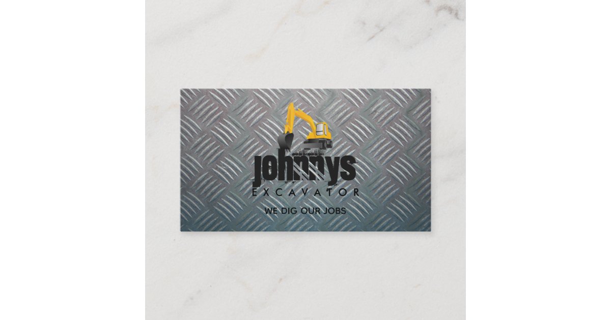 Excavator Slogans Business Cards | Zazzle