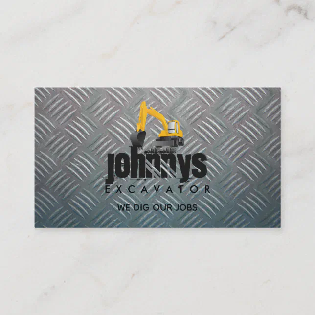 Excavator Slogans Business Cards | Zazzle