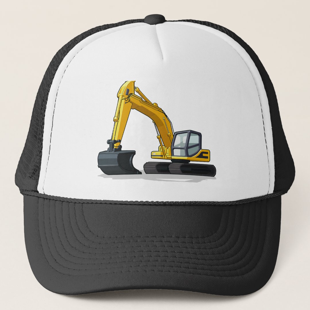 Excavator Trucker Hat | Zazzle