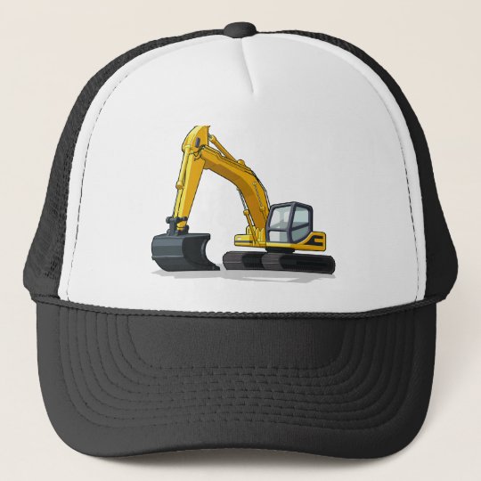 Excavator Trucker Hat | Zazzle.com