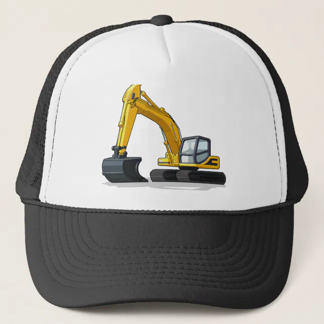 Excavator Trucker Hat | Zazzle