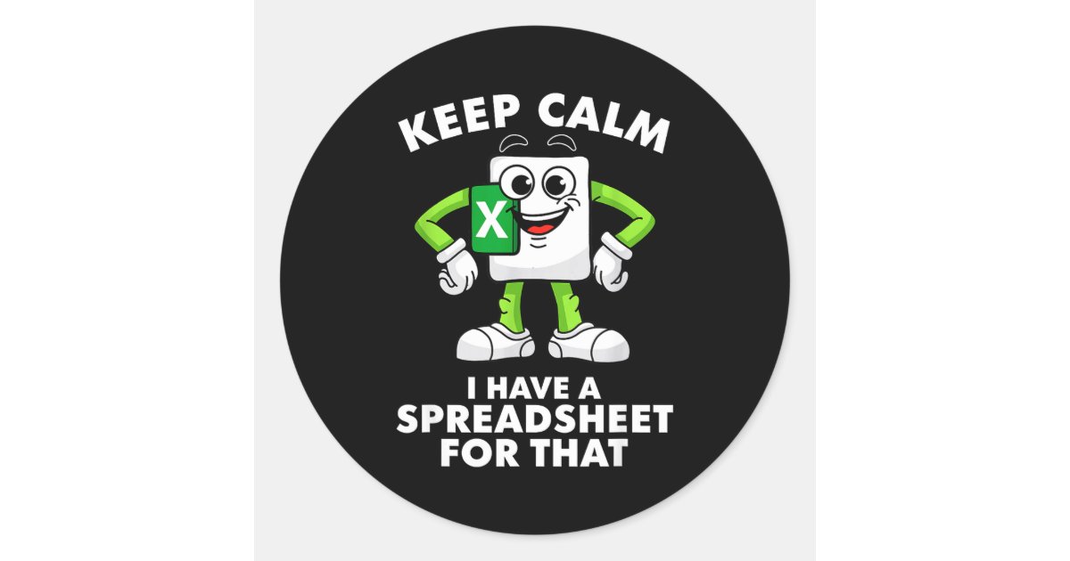 Excel Coworker Employee Farewell Goodbye Birthday Classic Round Sticker ...