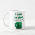 Excel I Know My Sheet Spreadsheet Nerd Coworker Coffee Mug | Zazzle
