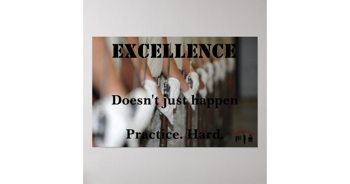 Excellence Motivational Poster | Zazzle