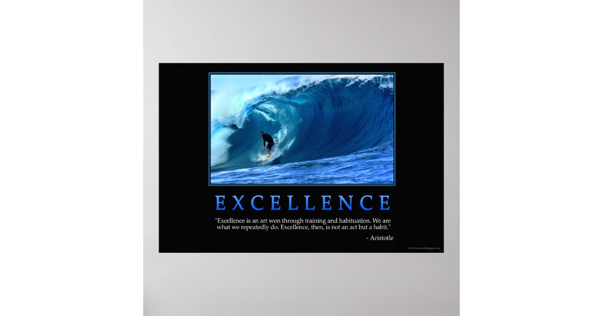 Excellence Poster | Zazzle