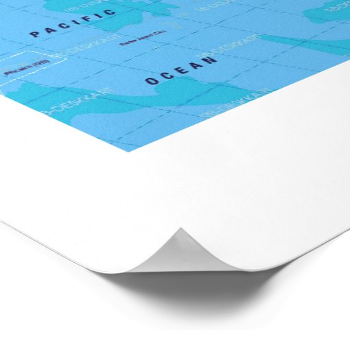 EXCELLENT WORLD MAP POSTER | Zazzle