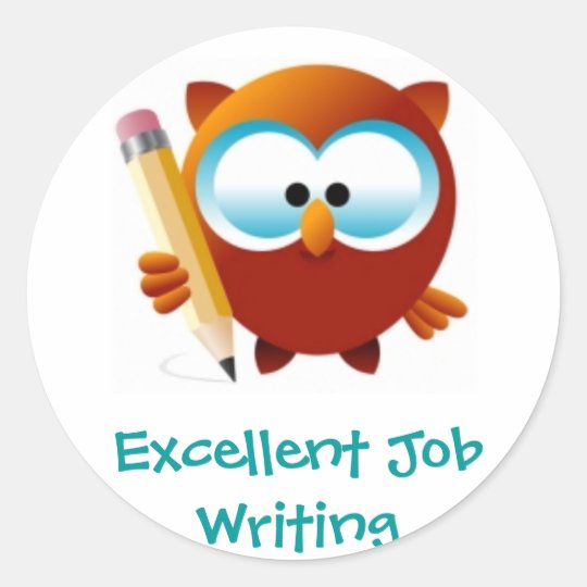 Excellent Writing or Printing Reward Stickers | Zazzle.com