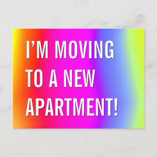 Exciting & Colorful New-Home Postcard | Zazzle