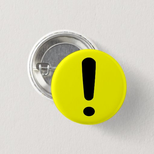 Exclamation Button | Zazzle