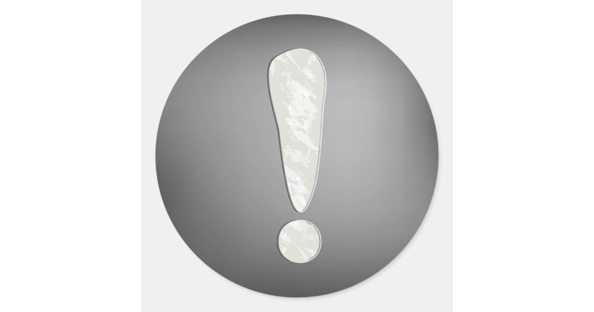 Exclamation Mark Stickers | Zazzle
