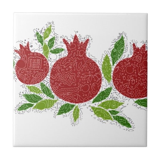 Exclusive jewish israeli design made in Jerusalem Ceramic Tile | Zazzle.com