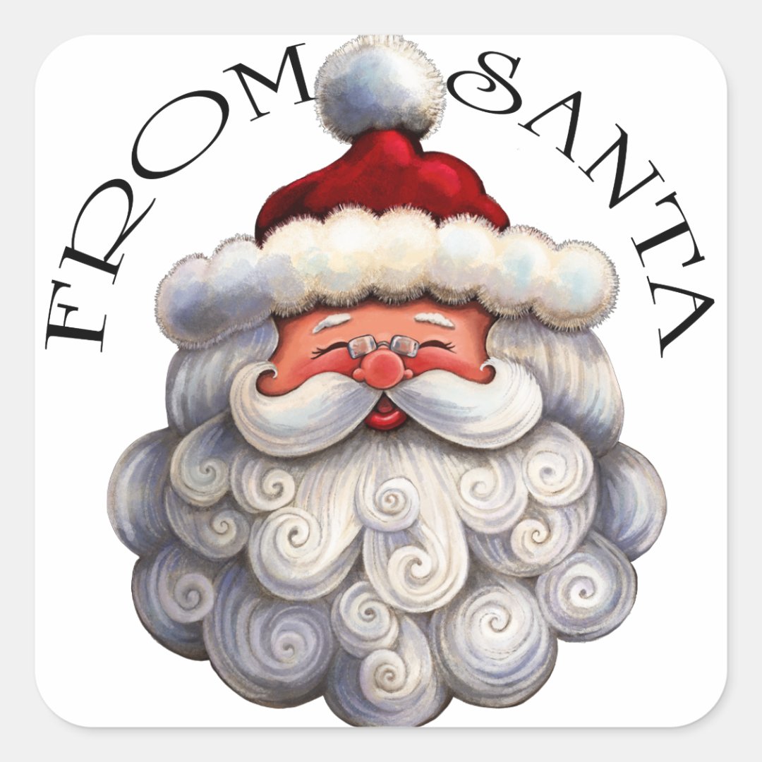 Exclusively From Santa Sticker | Zazzle