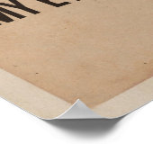 Excuse Me, Miss. My Poster's Up Here. Poster | Zazzle