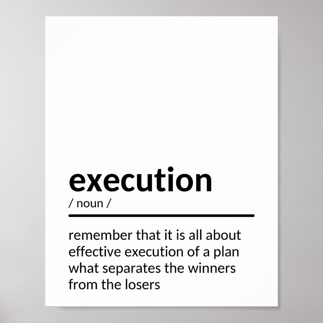 Execution Quote Poster | Zazzle