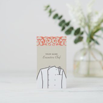 Executive Chef Business Card | Zazzle