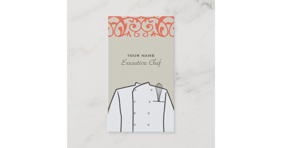 Executive Chef Business Card | Zazzle