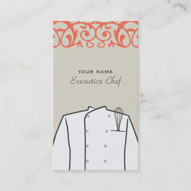 Executive Chef Business Card | Zazzle