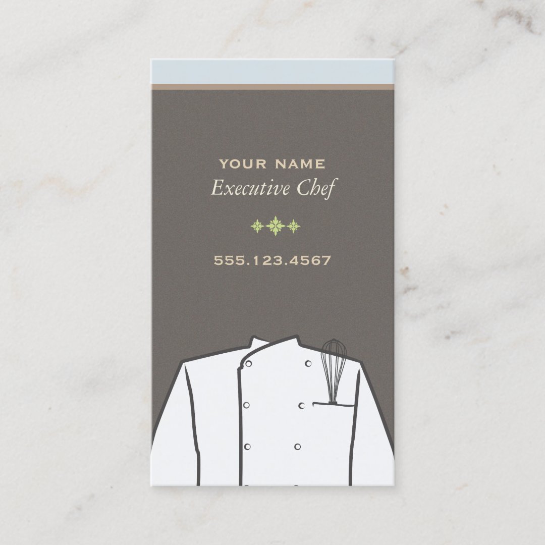 Executive Chef Business Card | Zazzle