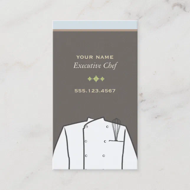 Executive Chef Business Card | Zazzle