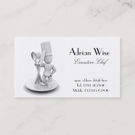 Executive Chef Business Card | Zazzle.com