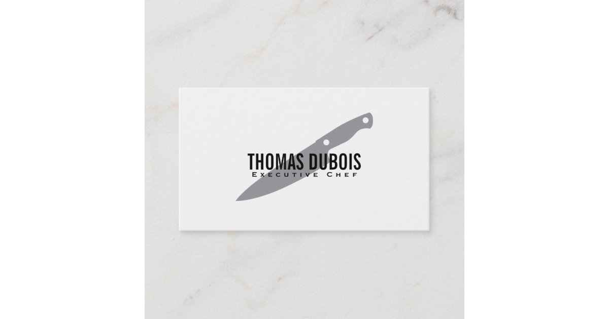 Executive Chef Business Card | Zazzle