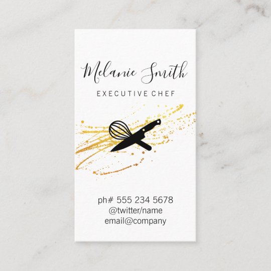 Executive Chef Business Card | Zazzle.com
