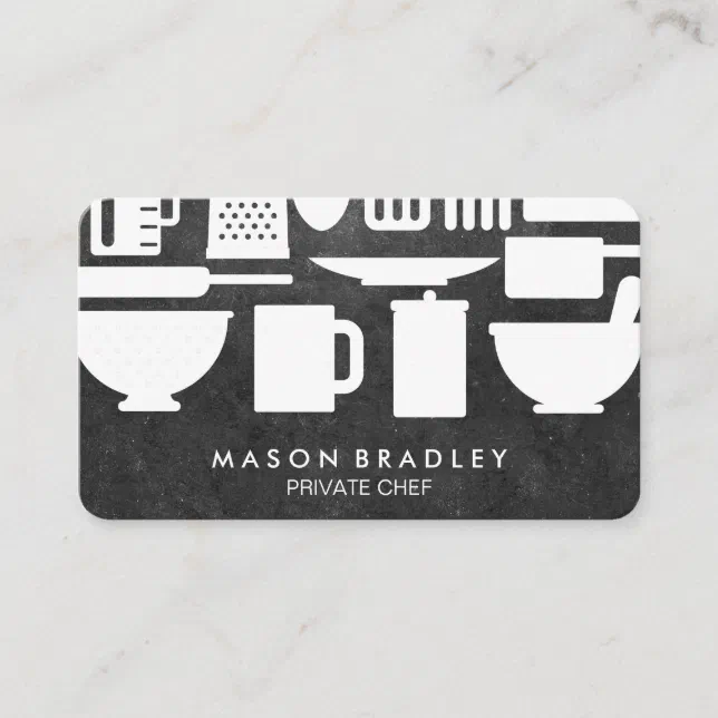 Executive Chef Kitchen Tools Business Card | Zazzle