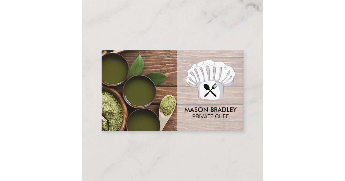 Executive Chef Modern Kitchen Business Card | Zazzle