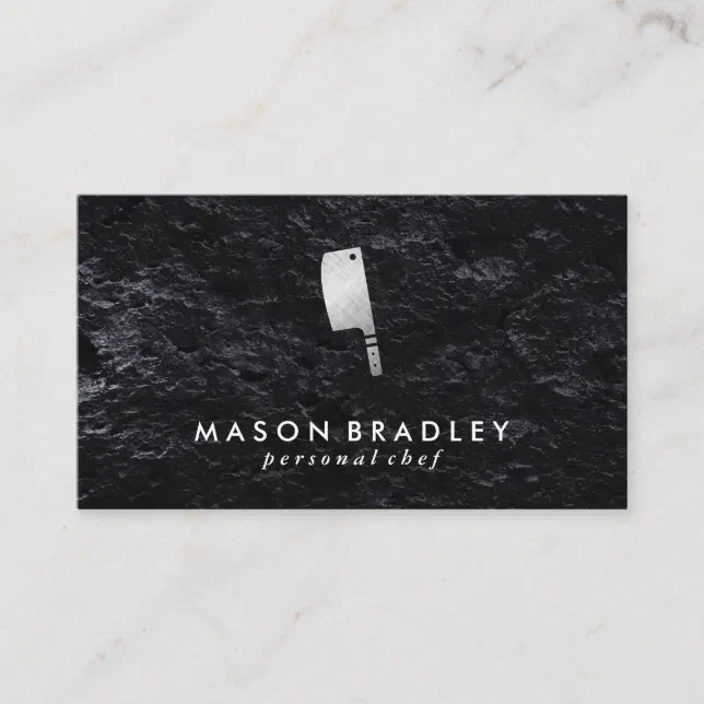 Executive Chef | Slate Business Card | Zazzle