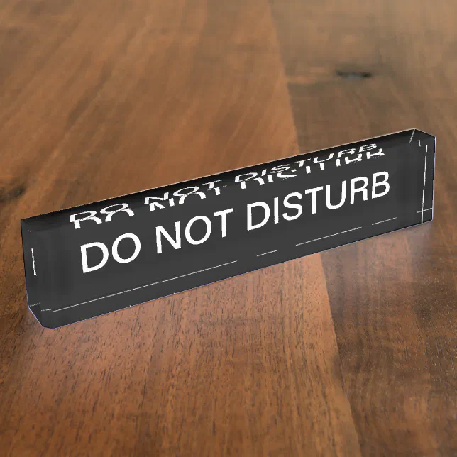 Executive Do Not Disturb Name Plate | Zazzle