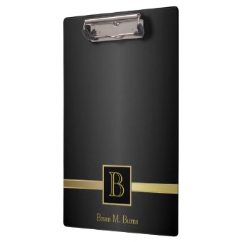 Executive Monogram Design Clipboard | Zazzle