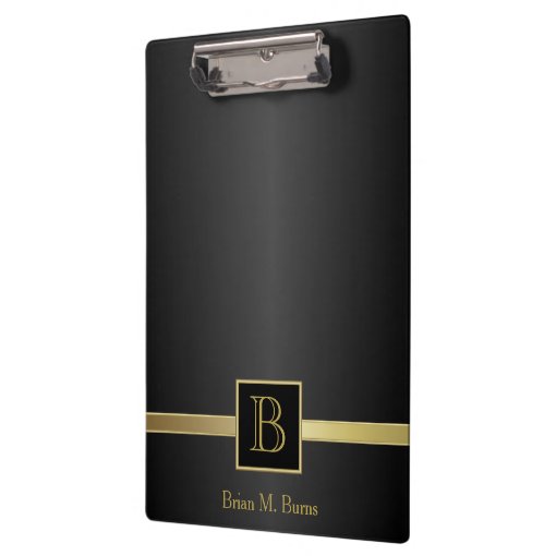 Executive Monogram Design Clipboard | Zazzle