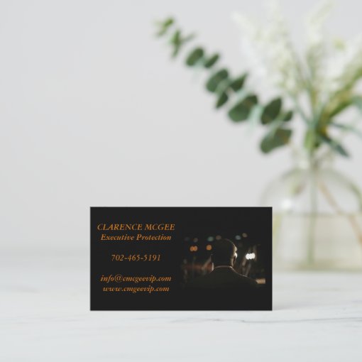 Executive Protection Business Card | Zazzle
