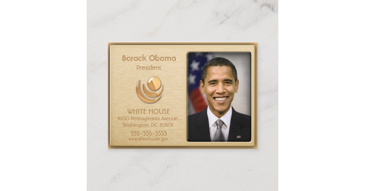 Executive VIP Gold Custom Profile Cards | Zazzle
