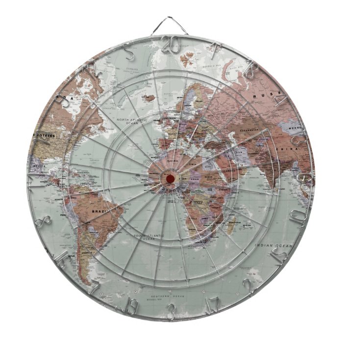 Executive World Map Dartboard | Zazzle.com