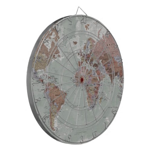 Executive World Map Dartboard | Zazzle