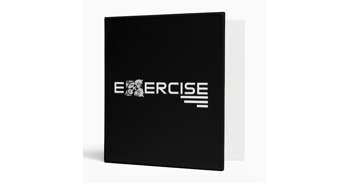 Exercise binder | Zazzle
