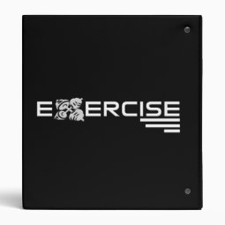 Exercise binder | Zazzle