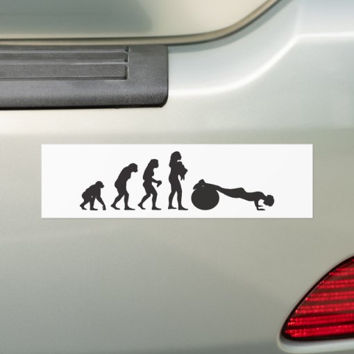 Exercise Bumper Sticker | Zazzle