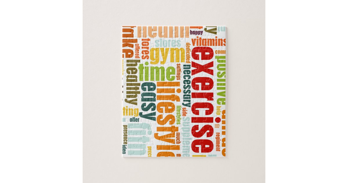 Exercise Fitness Lifestyle Jigsaw Puzzle | Zazzle