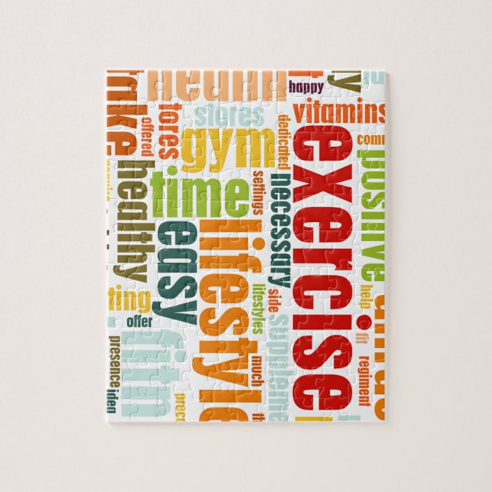 Exercise Fitness Lifestyle Jigsaw Puzzle | Zazzle.com