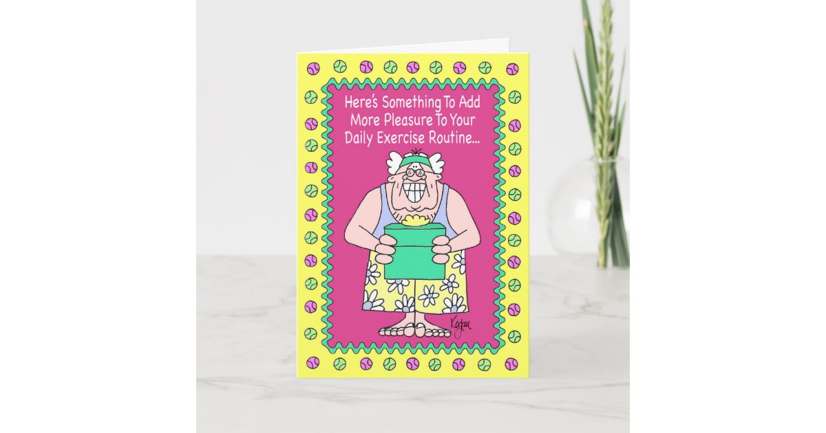 EXERCISE GURU Birthday Card | Zazzle