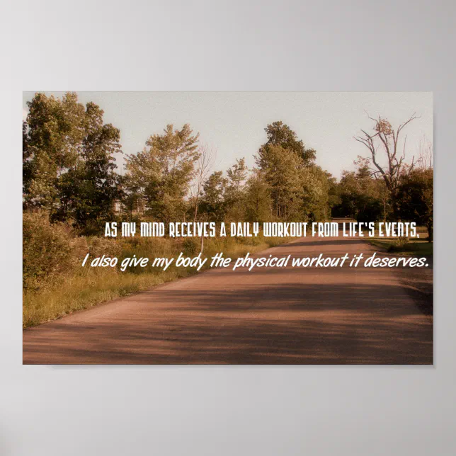 Exercise Motivational Quotes--Physical Workout Poster | Zazzle