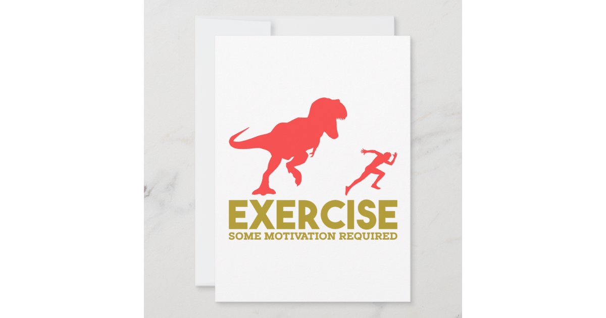 Exercise Some Motivation Required Holiday Card | Zazzle