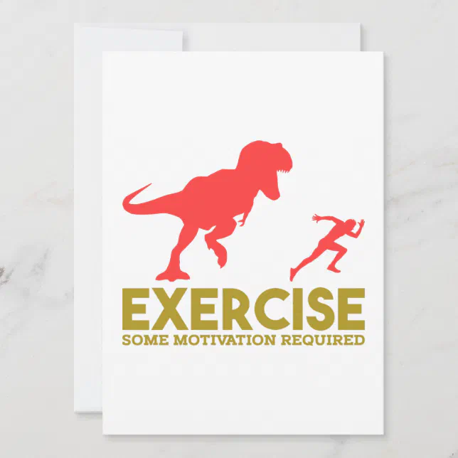 Exercise Some Motivation Required Holiday Card | Zazzle