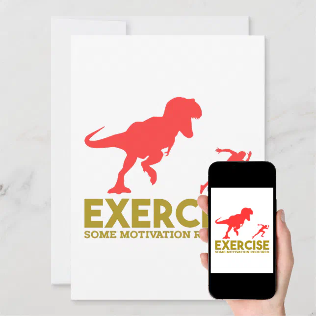 Exercise Some Motivation Required Holiday Card | Zazzle