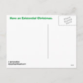 Existential Christmas postcard | Zazzle