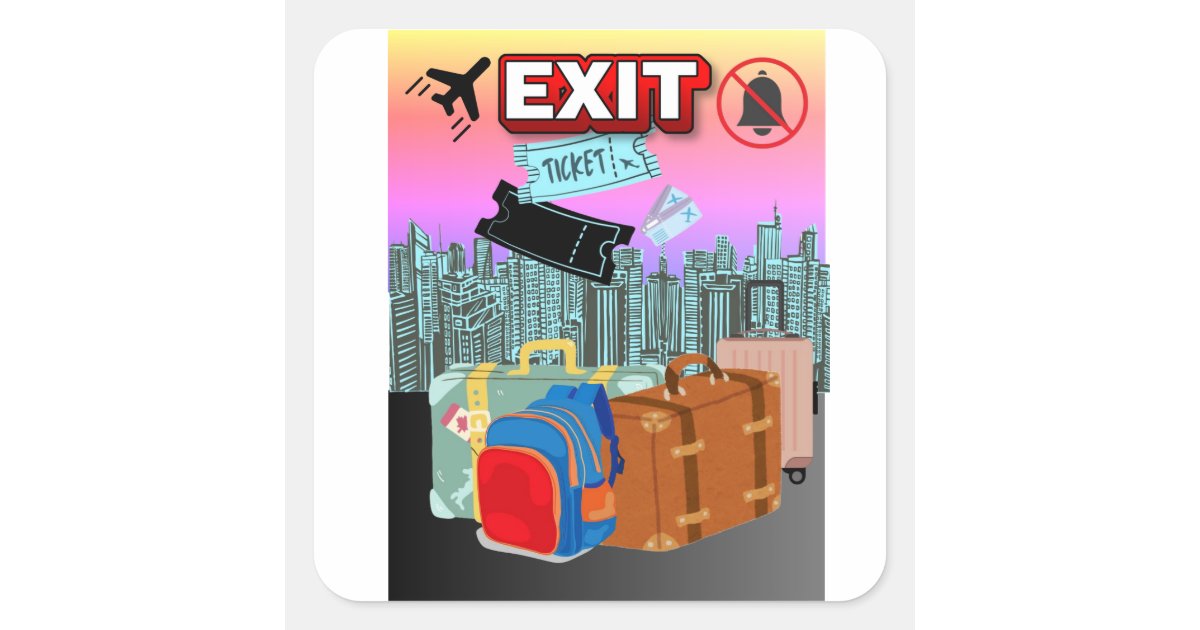 Exit Ticket Stickers | Zazzle